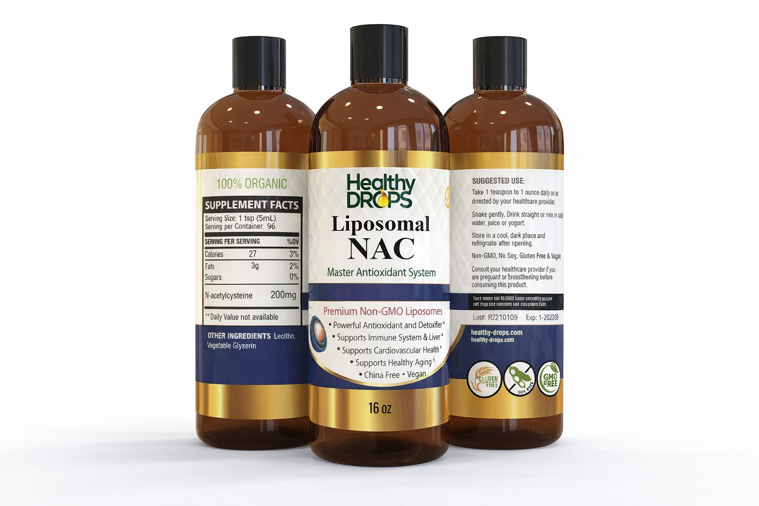 Liposomal NAC (N-Acetyl Cysteine) – Healthy Drops